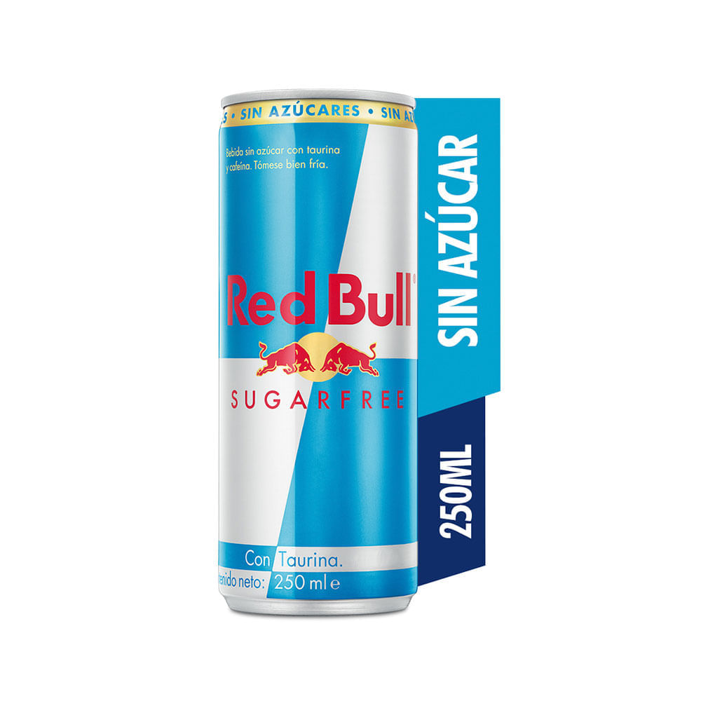Bebida Energizante Red Bull Sugar Free Lata 250 ml - Metro.pe