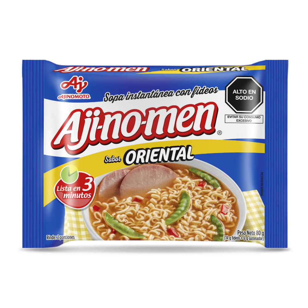 Sopa de Oriental con Fideos Ajinomen Sobre 80 g - Metro.pe