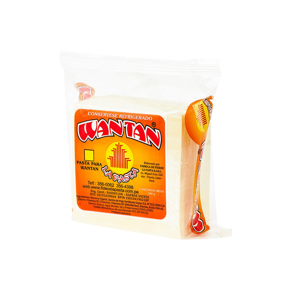 Pasta para Wantán La Pasta 500g - Metro.pe