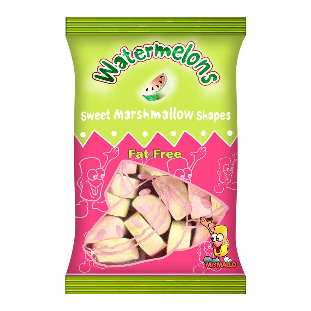 Marshmellows Mr. Mallo Watermelons Bolsa 100 g - Metro.pe