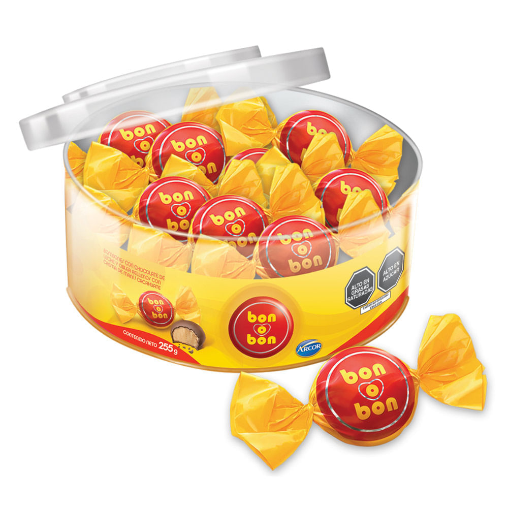 Bombones con Relleno de Crema de Man¡ Bon o Bon 255g - Metro.pe