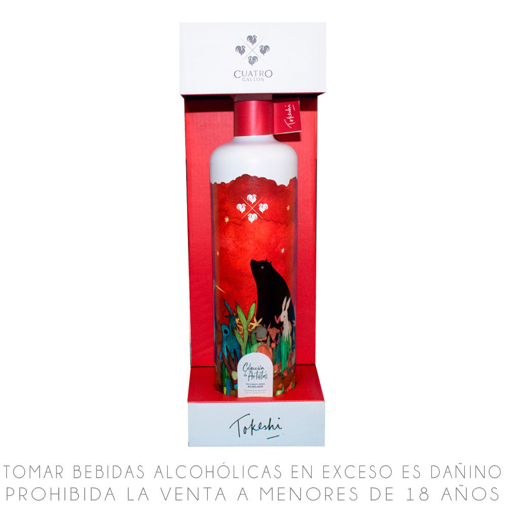 Pisco Mosto Verde Acholado Cuatro Gallos Colección Artistas 750ml ...