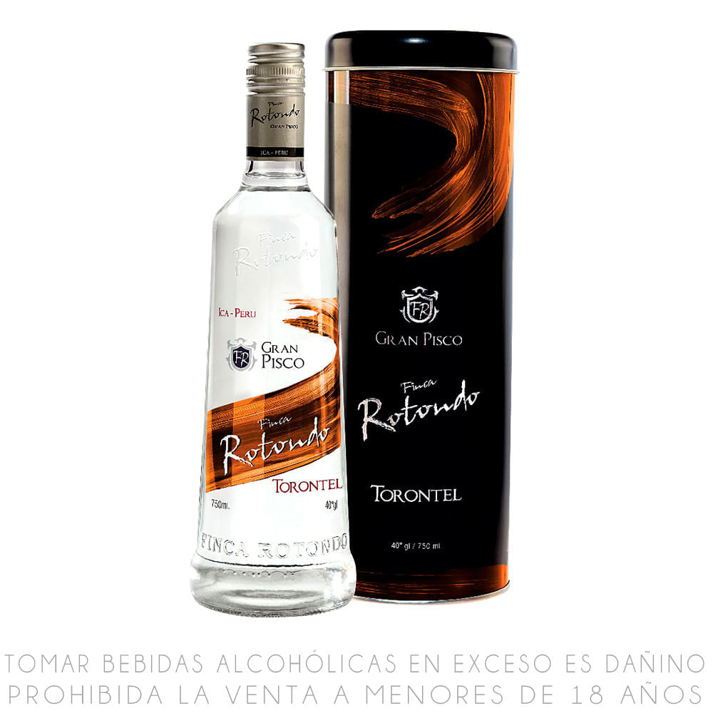 Pisco Puro Torontel Finca Rotondo Botella 750ml - Metro.pe