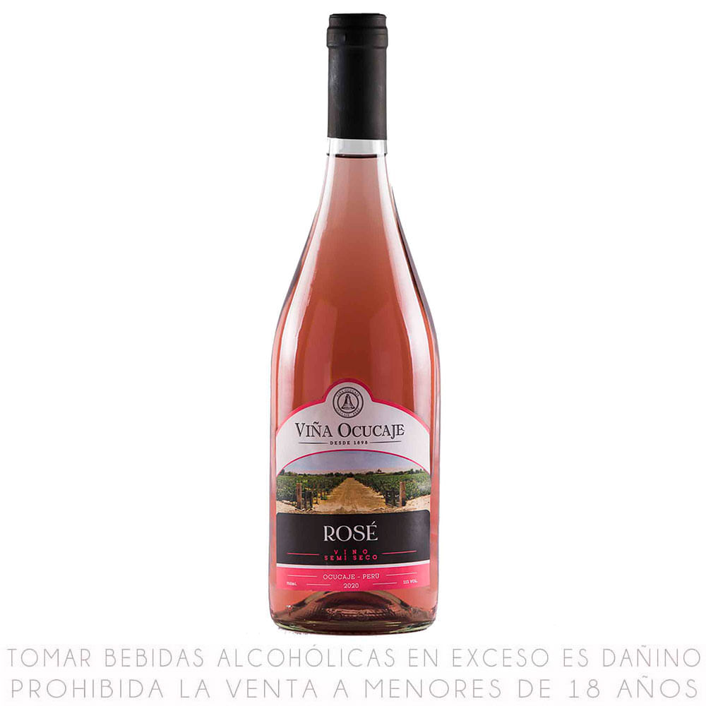 Vino Rose Semi-Seco Ocucaje Botella 750 ml - Metro.pe