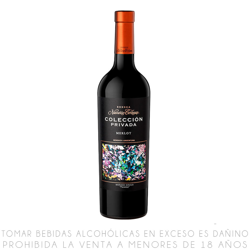 Vino Tinto Merlot Colección Privada Navarro Correas Botella 750ml ... Vino Tinto Merlot Colección Privada Navarro Correas Botella 750ml ...