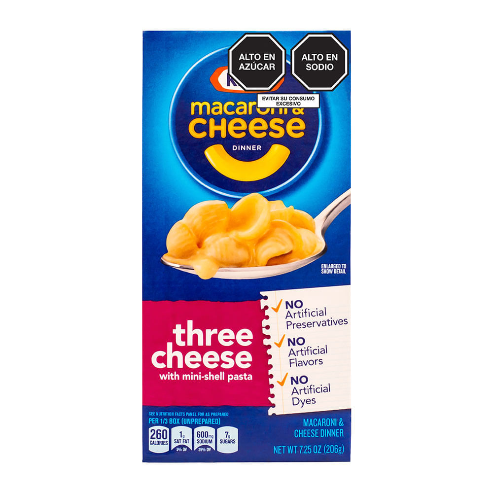 Macaroni & Cheese Kraft Tres Quesos Caja 206 g - Metro.pe