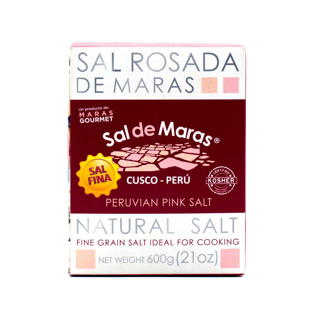 Sal Rosada de Maras Fina Caja 600 g - Metro.pe
