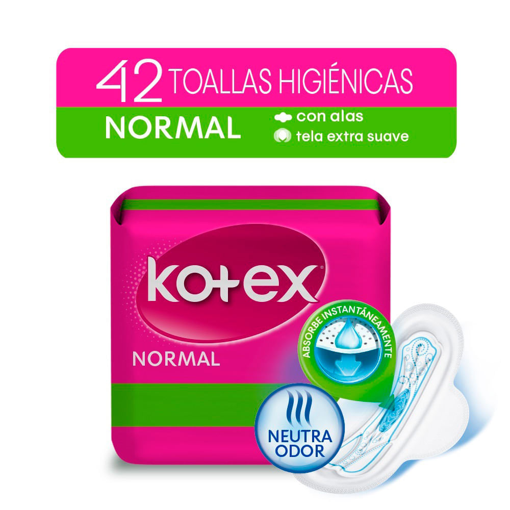 Toallas Higiénica Kotex Normal 42un - Metro.pe