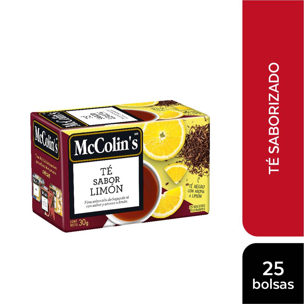 Té Sabor Limón McColin's 25un - Metro.pe