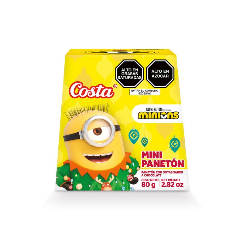 Panetón Mini Clásico Costa Minions 80g Surtido - Metro.pe Panetón Mini Clásico Costa Minions 80g Surtido - Metro.pe