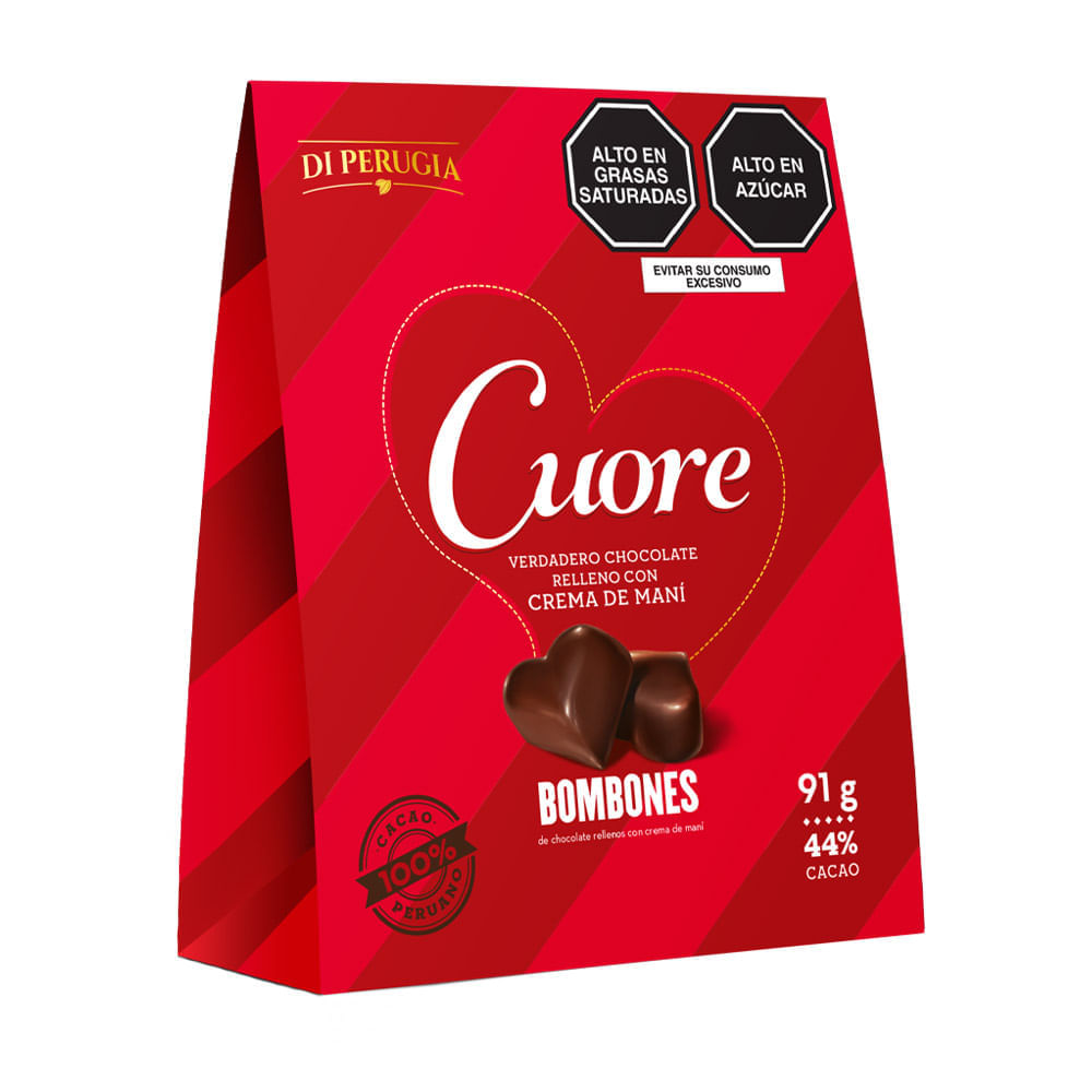 Bombones con Crema de Maní Di Perugia Cuore 91g - Metro.pe