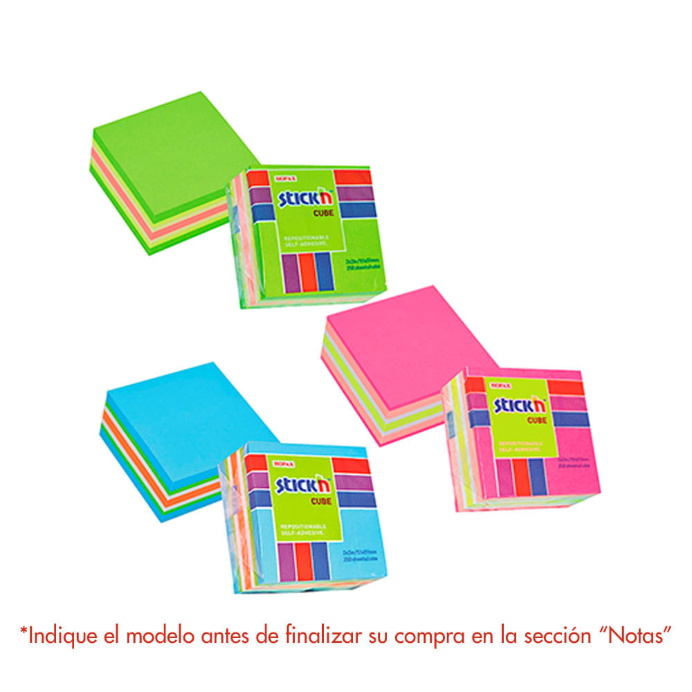 Stickn Notas Adhesivas Neón Pack 250 Unid Surtido Metro Pe