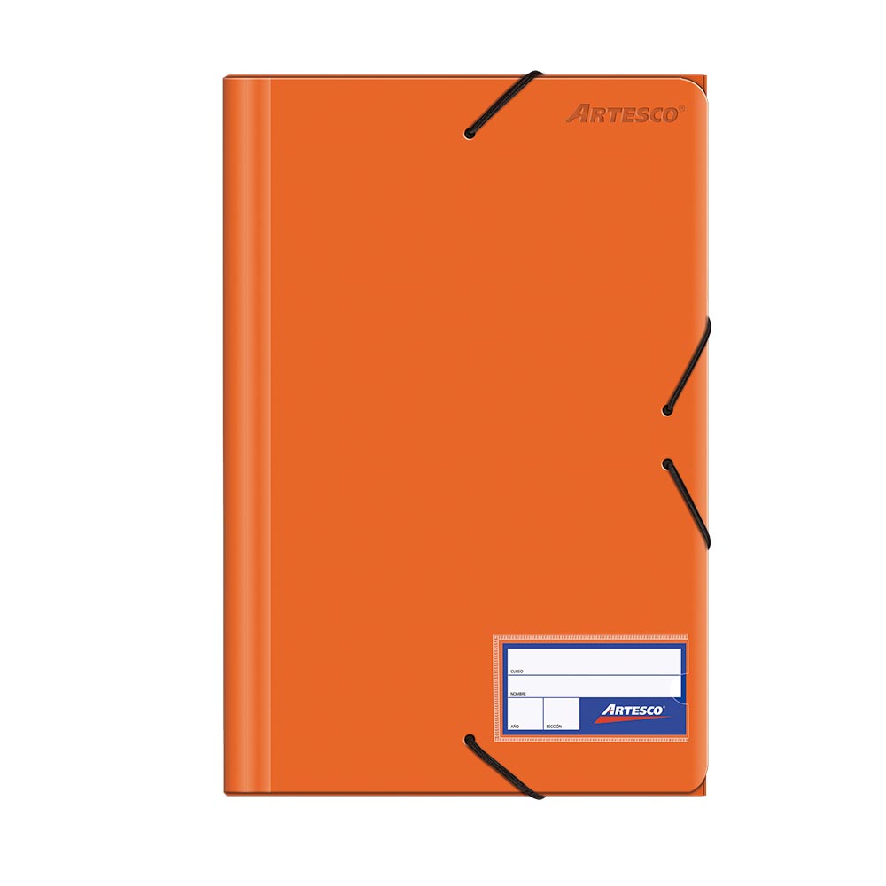 Folder con Liga Artesco Naranja - Metro.pe