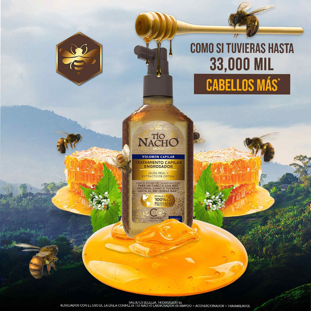 Tratamiento Capilar Tío Nacho Engrosador 90ml - Metro.pe