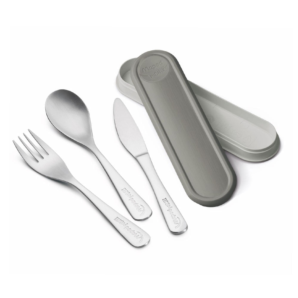 Estuche de Cubiertos Maped Gris - Metro.pe