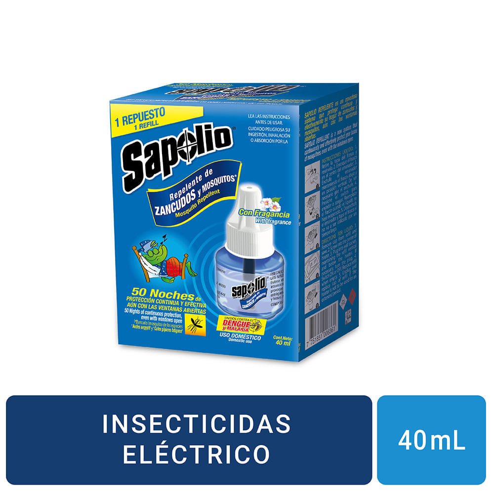 Repelente Líquido de Zancudos y Mosquitos Sapolio 40ml - Metro.pe