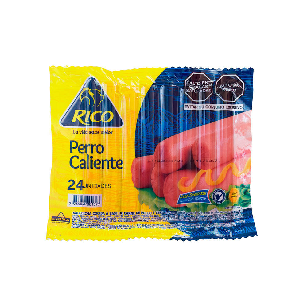 Hot Dog Rico 24un. - Metro.pe