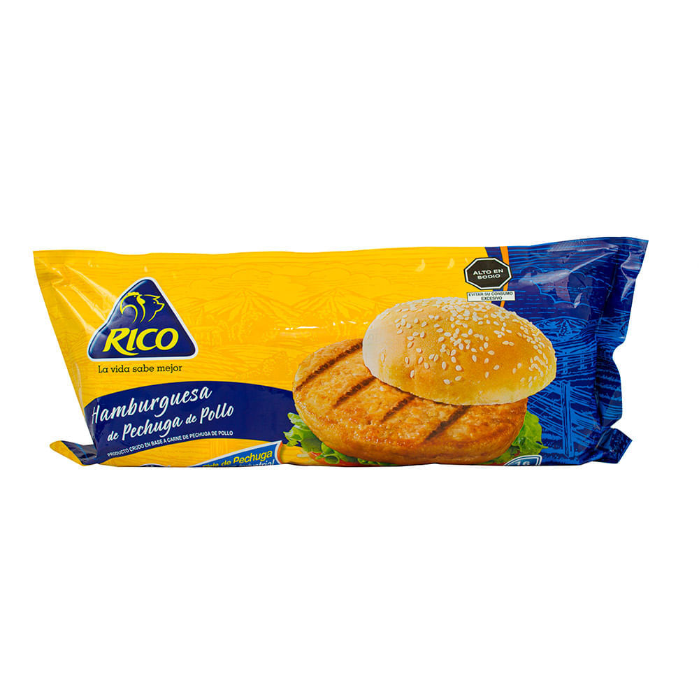 Hamburguesa de Pechuga de Pollo Rico 16un. - Metro.pe