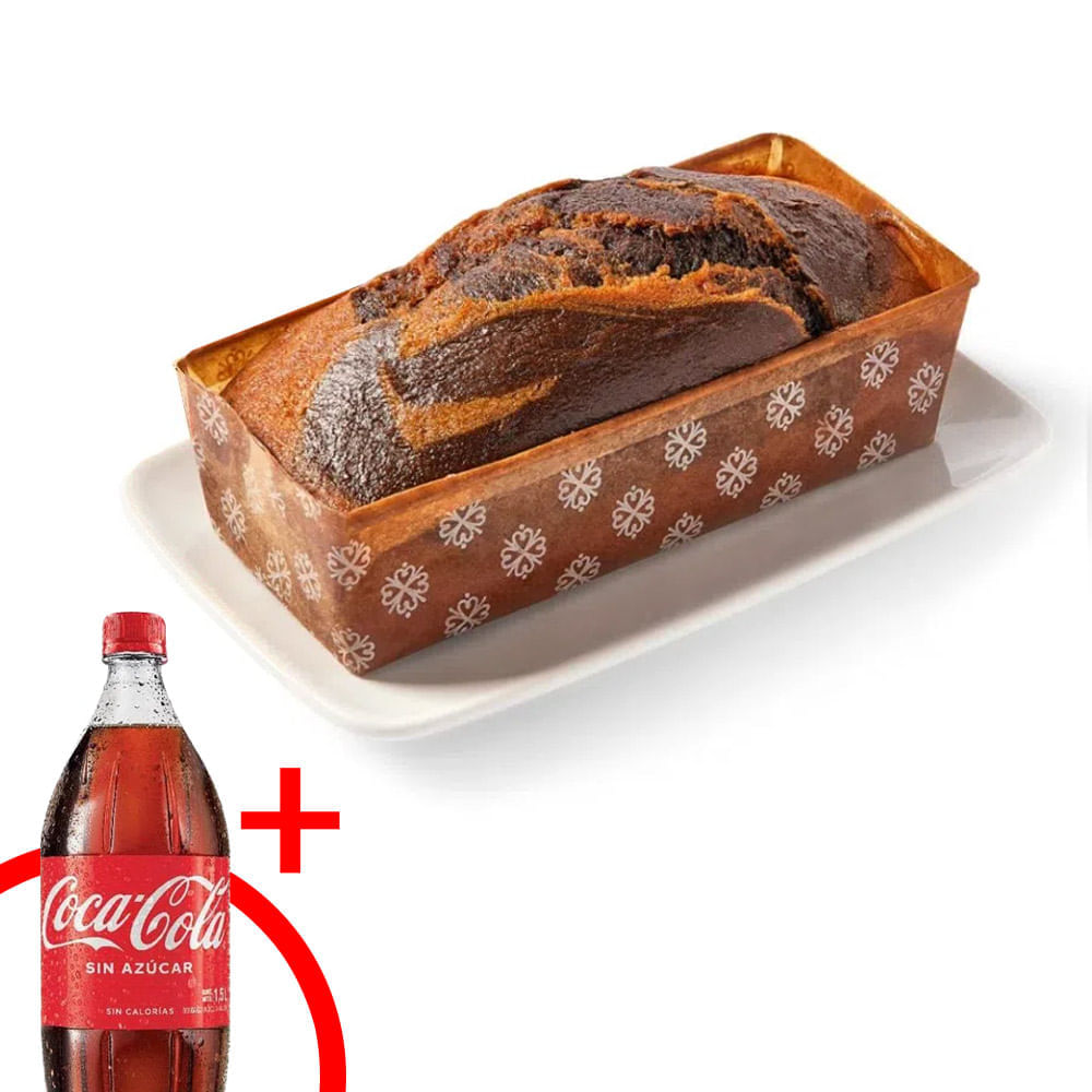 Cake Marmoleado Rectangular Metro x Unid + Coca Cola 1.5 Litro - Metro.pe