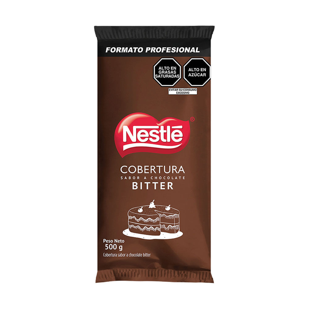 Cobertura Sabor a Chocolate Bitter Nestlé Tableta 500 g - Metro.pe