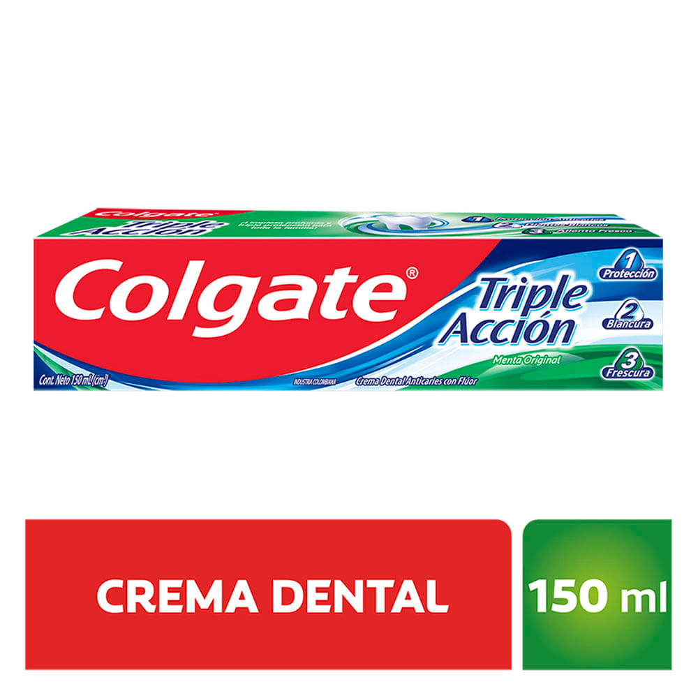 Pasta Dental Colgate Triple Acción 150ml - Metro.pe
