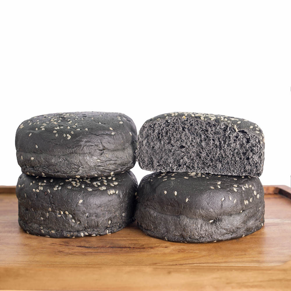 Pan Hamburguesa con Tinta de Calamar Wong 4un - Metro.pe