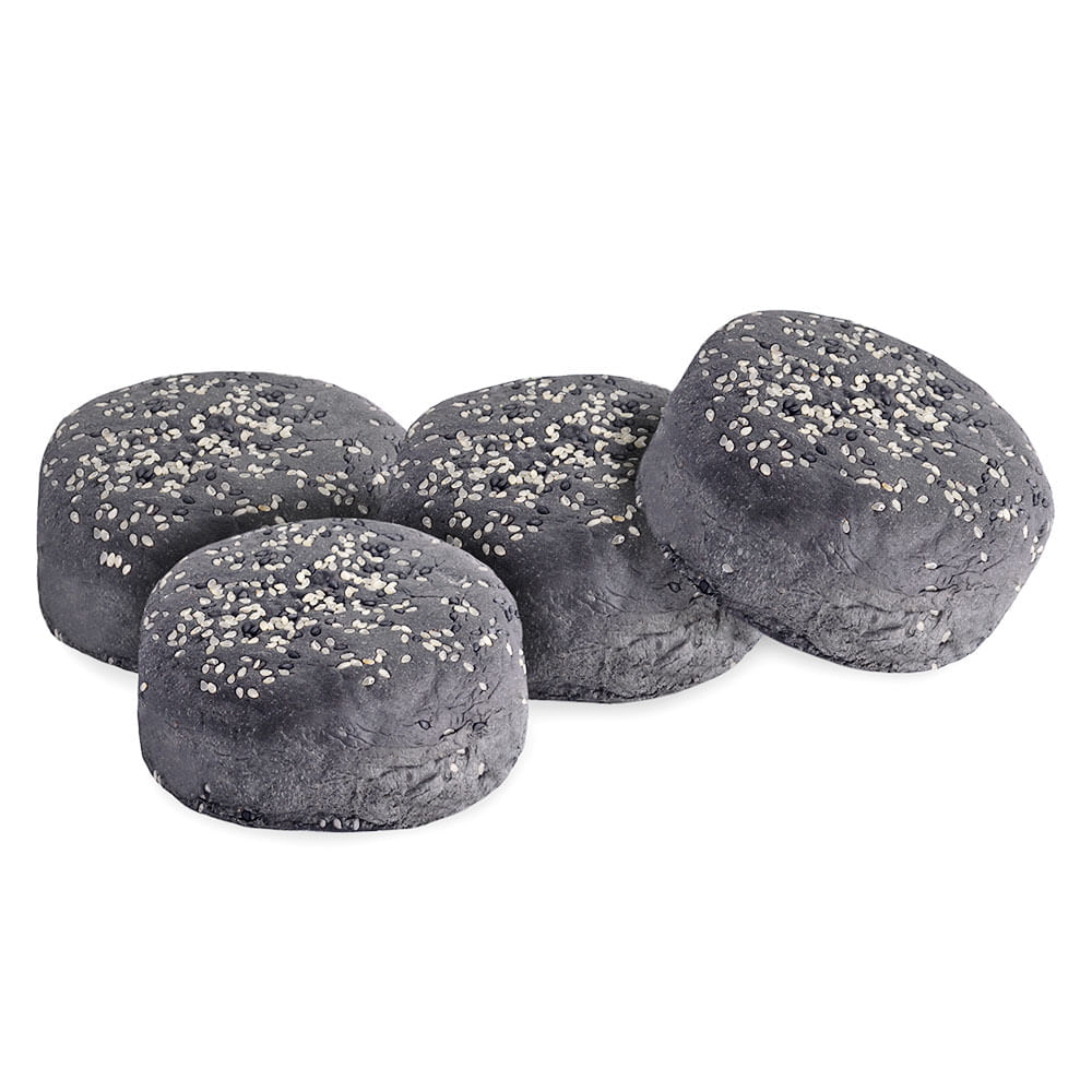 Pan Hamburguesa con Tinta de Calamar Wong 4un - Metro.pe