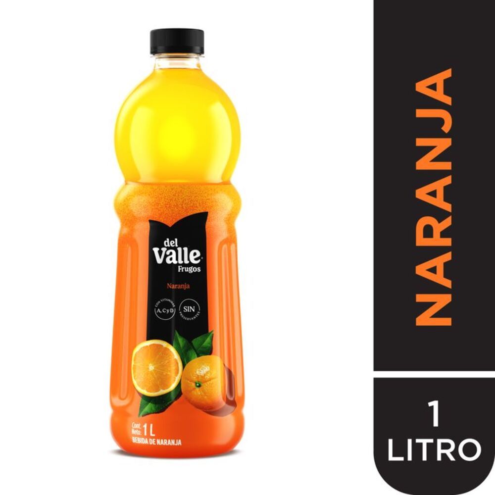 Bebida de Naranja Frugos del Valle Botella 1L - Metro.pe