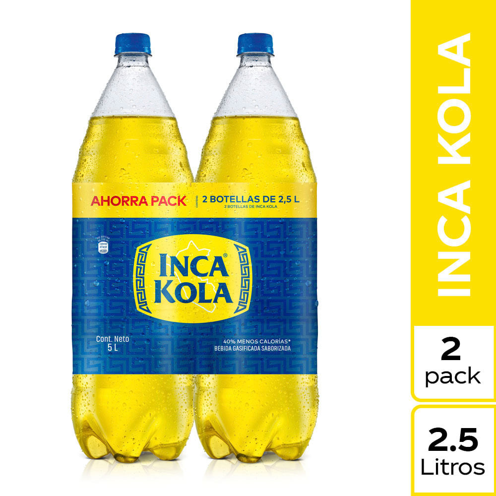 Twopack Gaseosa Inca Kola Botella 2.5L - Metro.pe