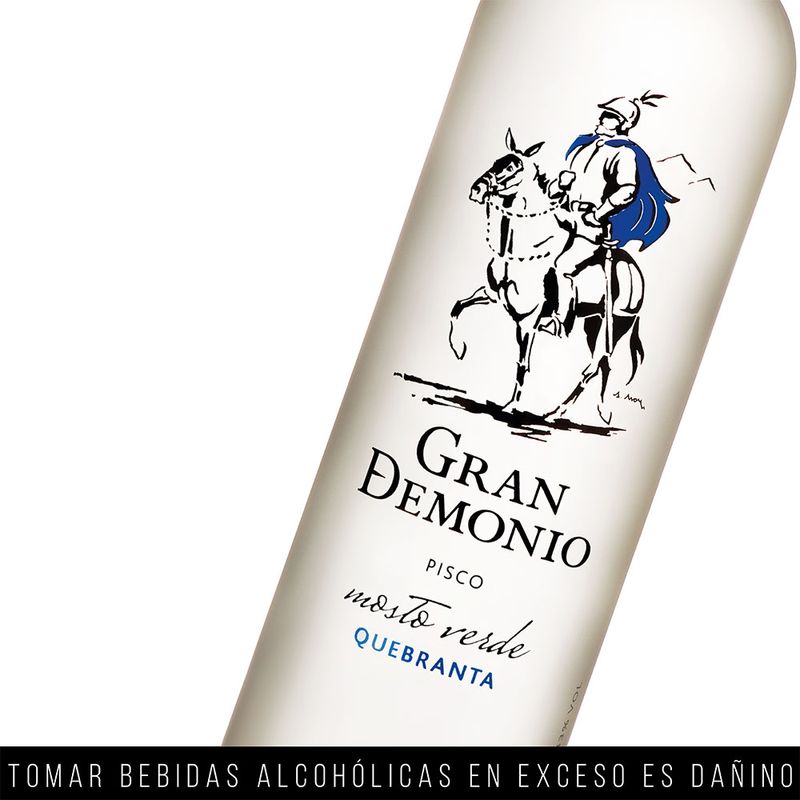 Pisco Mosto Verde Quebranta Gran Demonio Botella 500ml - Metro.pe