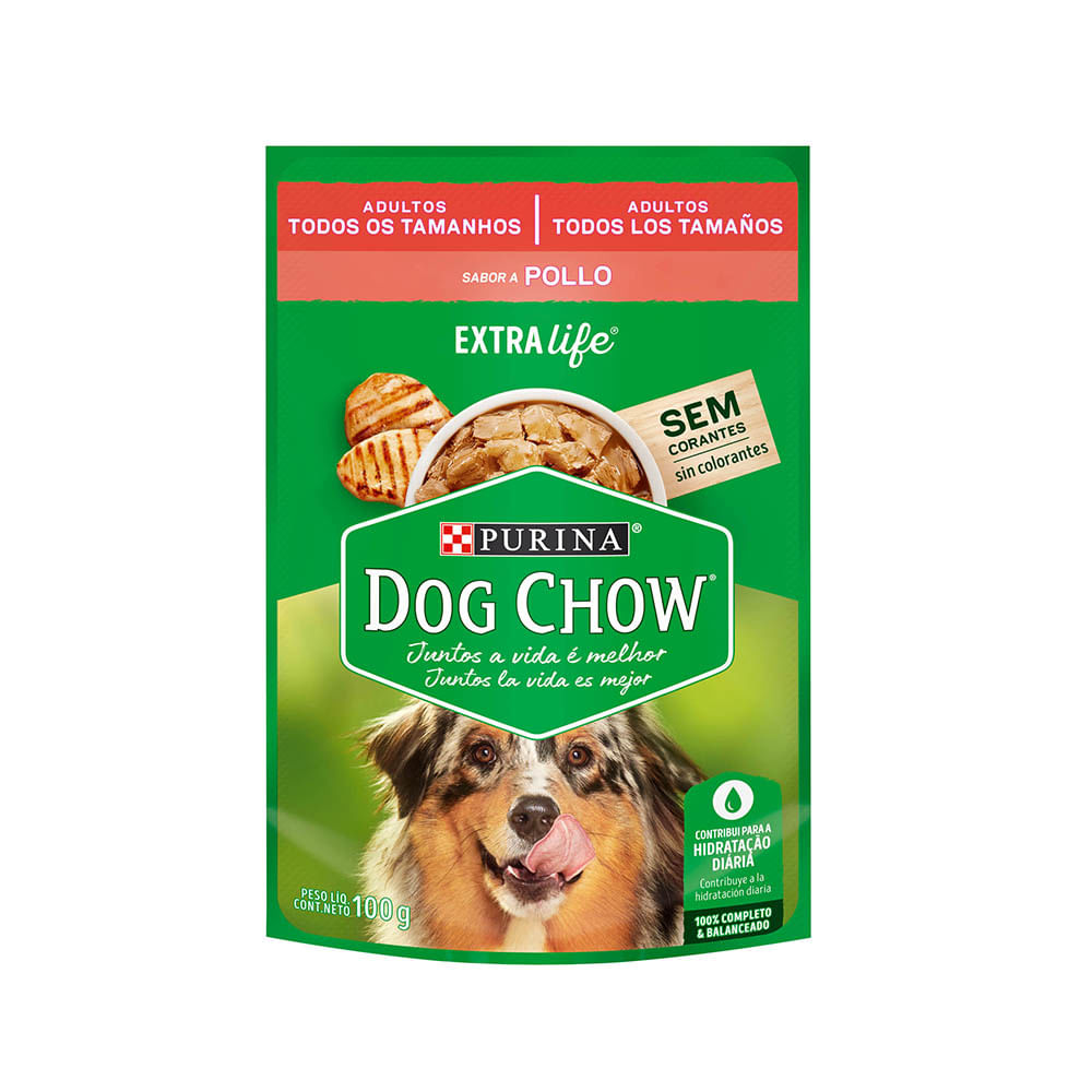 Dog Chow Alimento Húmedo para Perros Adultos Pollo Doypack 100 g - Metro.pe
