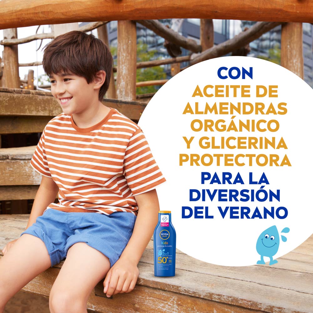Protector Solar Nivea Sun Kids 5 en 1 FPS50+ 200ml - Metro.pe