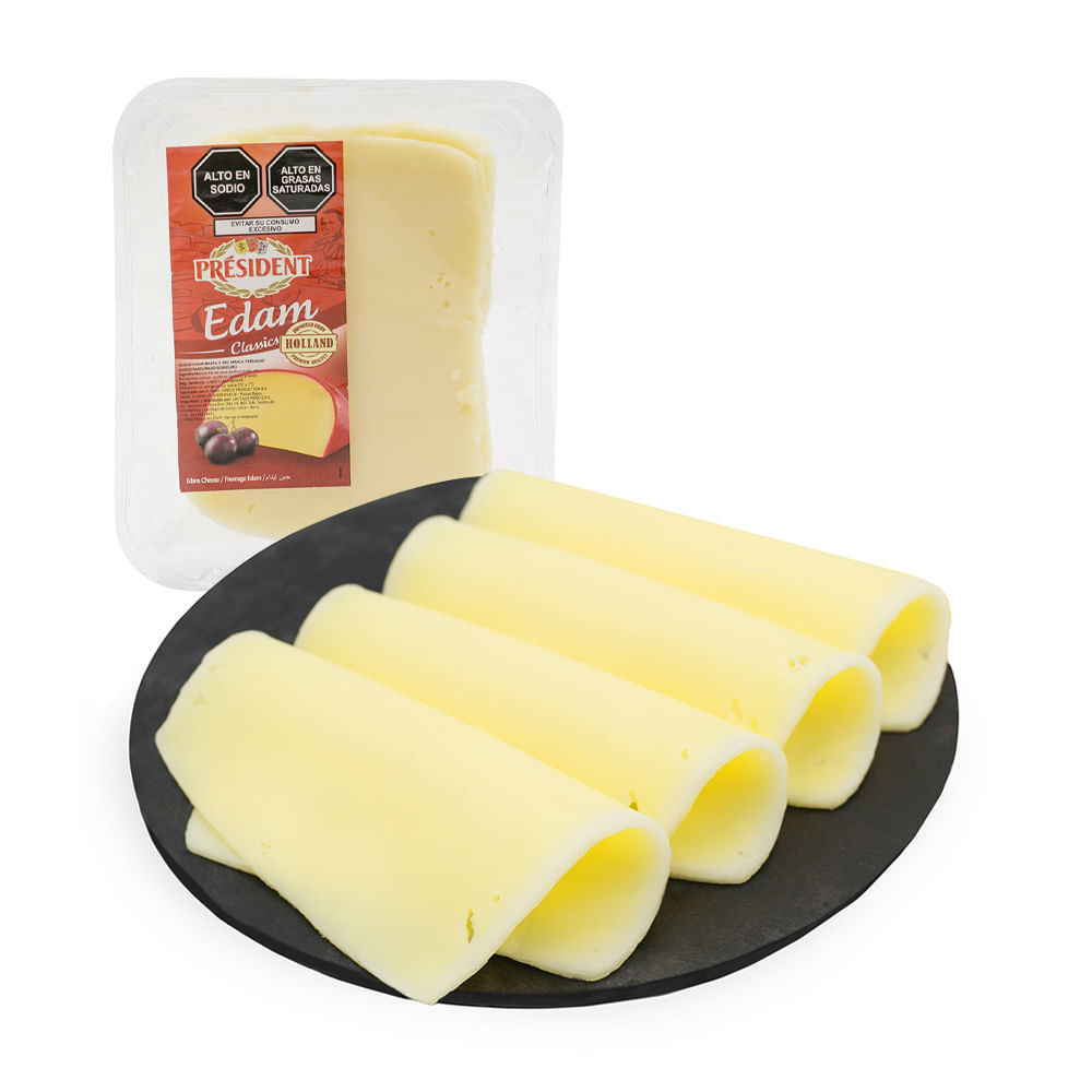 Queso Edam Président en Tajadas x kg - Metro.pe