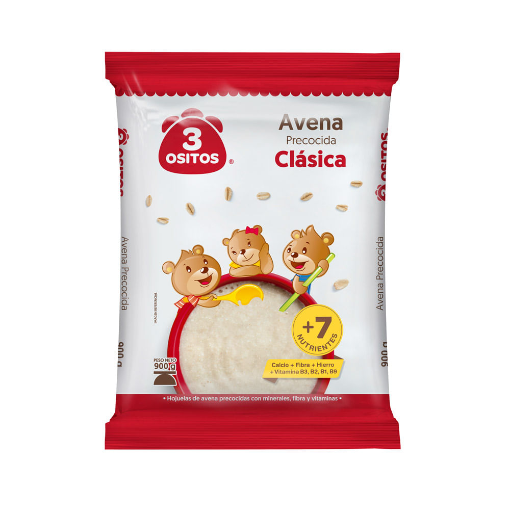 Avena Precocida 3 Ositos 900g - Metro.pe