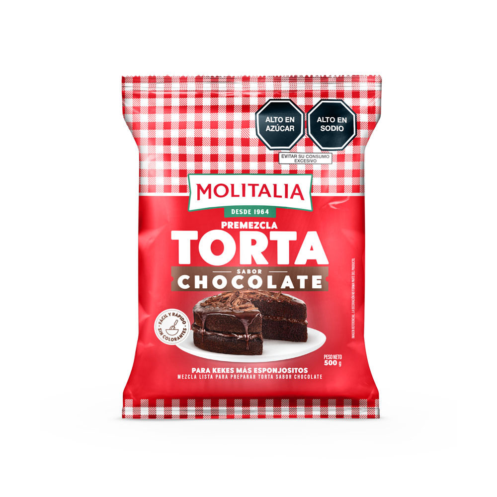 Premezcla Torta De Chocolate Molitalia Paquete 500 g - Metro.pe