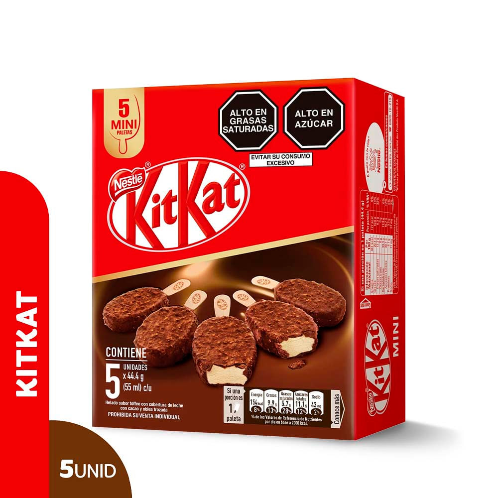 Mini Paleta de Helado Kit Kat 5un - Metro.pe