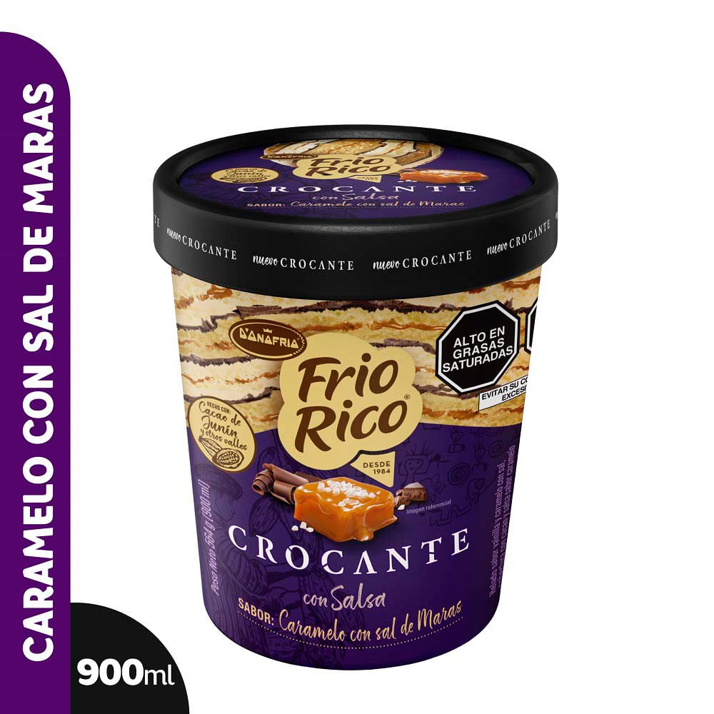 Helado Frio Rico Crocante Caramelo con Sal de Maras 900ml - Metro.pe