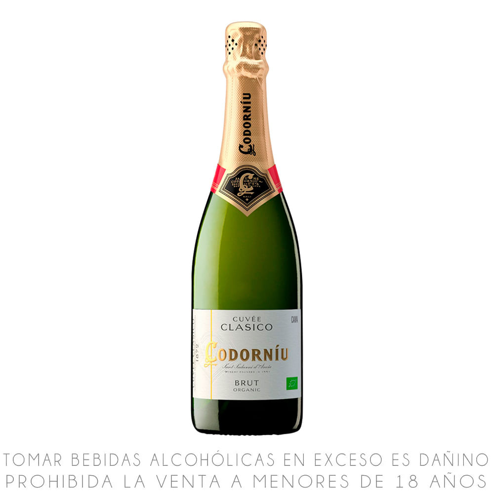 Cava Brut Codorníu Clásico Botella 750ml - Metro.pe