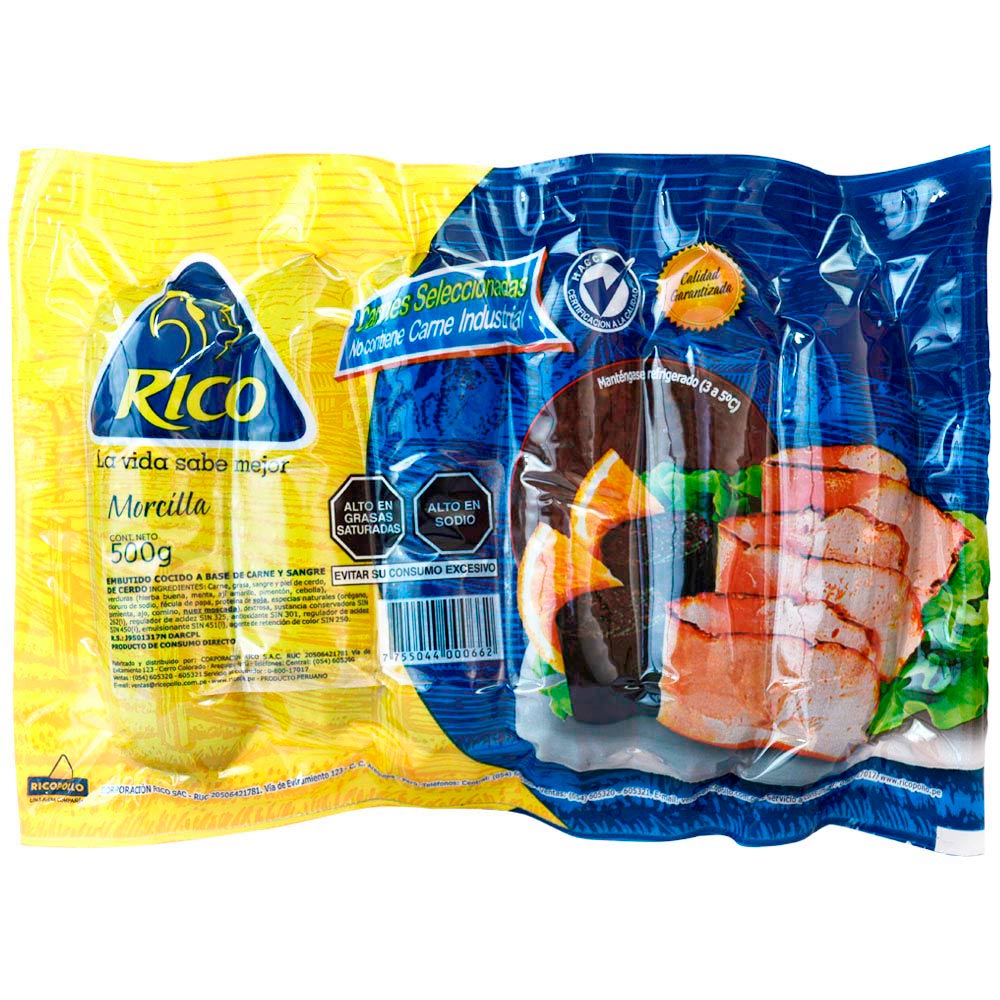 Morcilla Rico 500g - Metro.pe