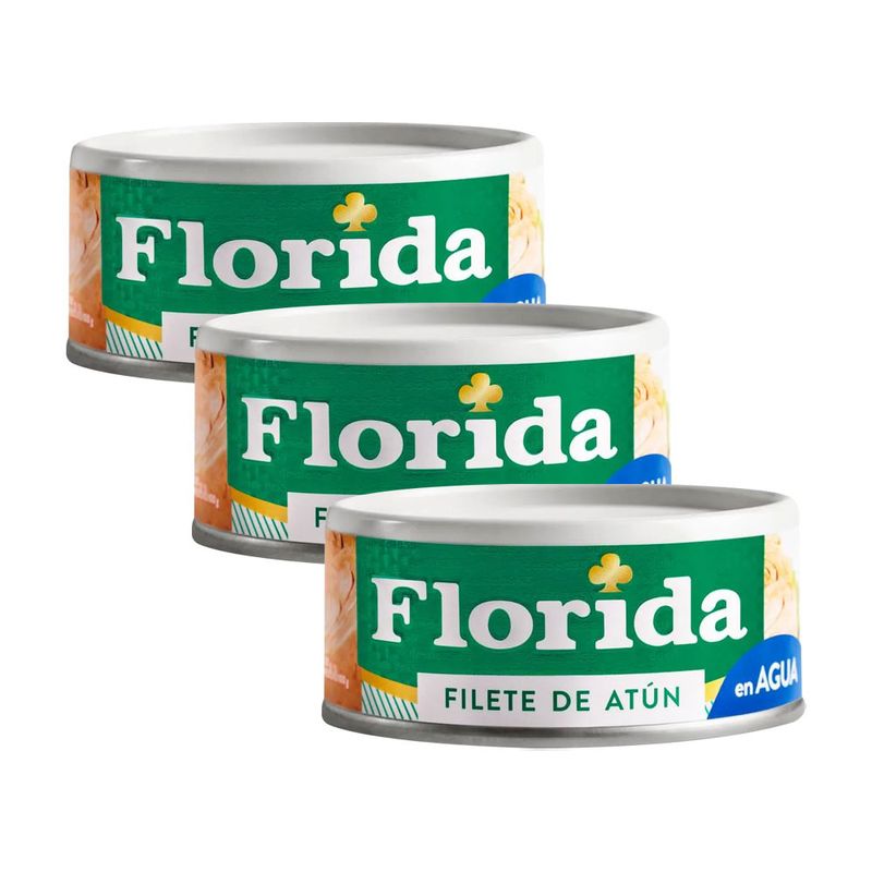 Tripack Filete de Atún en Agua Florida 140g - Metro.pe