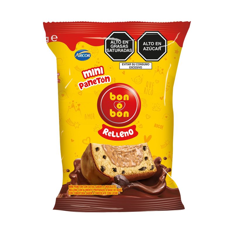 Mini Panetón Relleno Bon o Bon 80g - Metro.pe