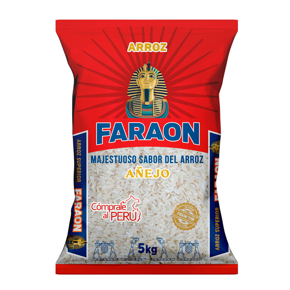 Arroz Superior Añejo Faraón Rojo 5kg - Metro.pe