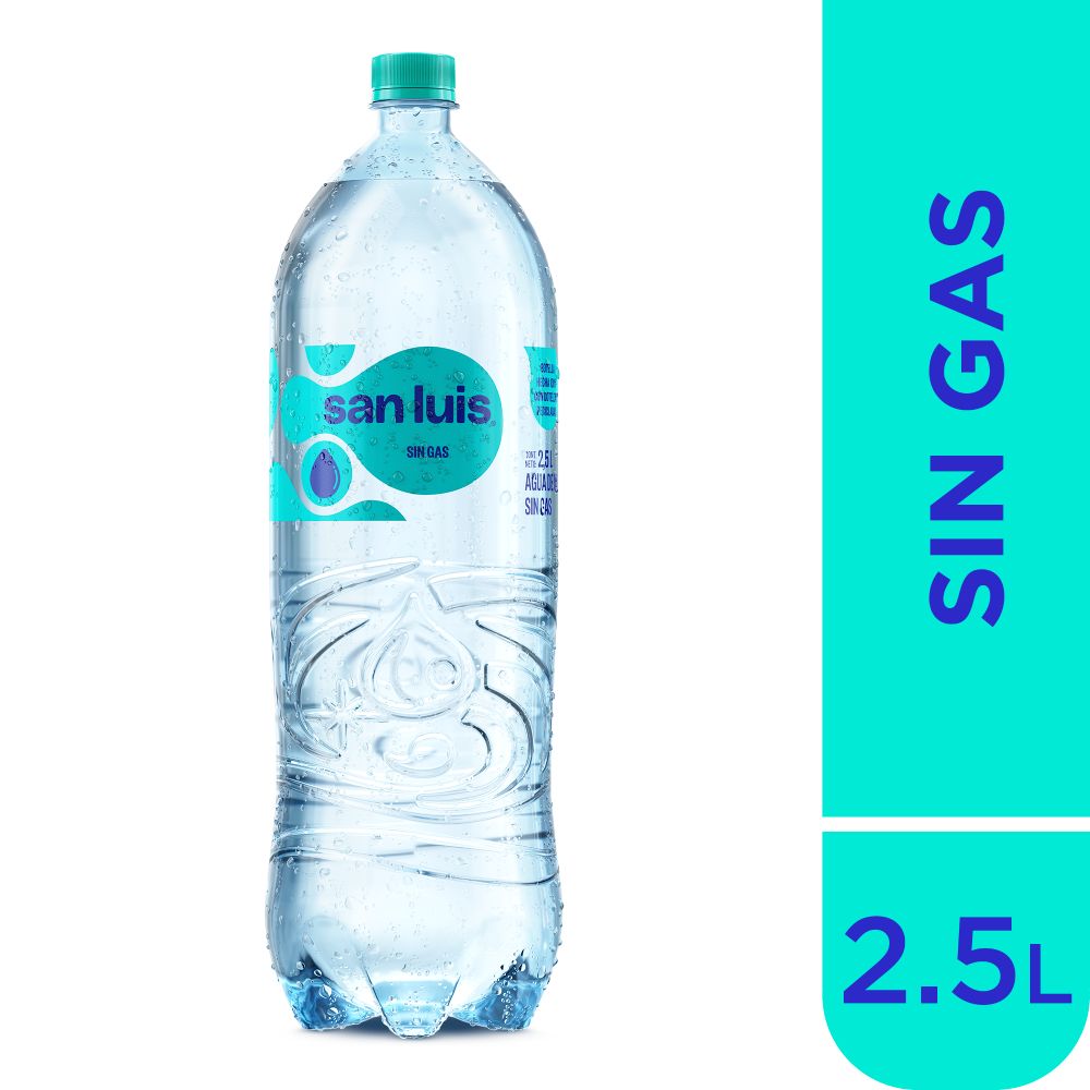 Agua de Mesa Sin Gas San Luis Botella 2.5L - Metro.pe