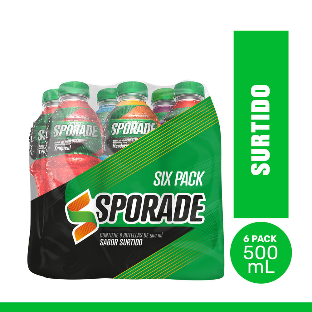 Bebida Rehidratante Sporade Pack Surtido 6un x 500ml - Metro.pe