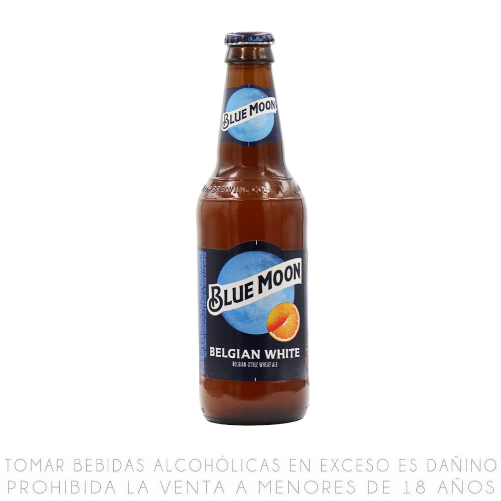 Cerveza Blue Moon Belgian White Botella 355ml - Metro.pe