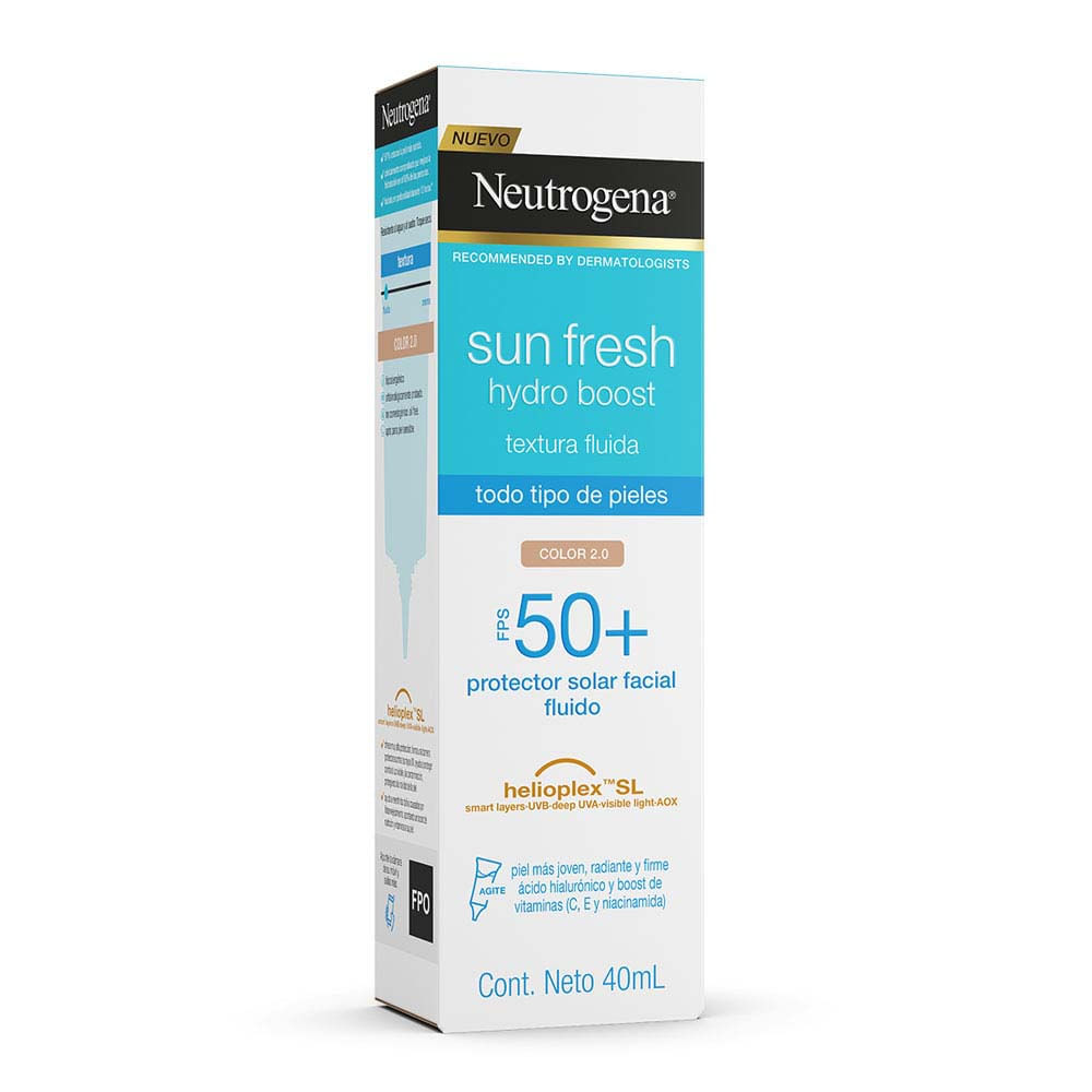 Protector Solar Facial Neutrogena Sun Fresh Color 2.0 40ml - Metro.pe
