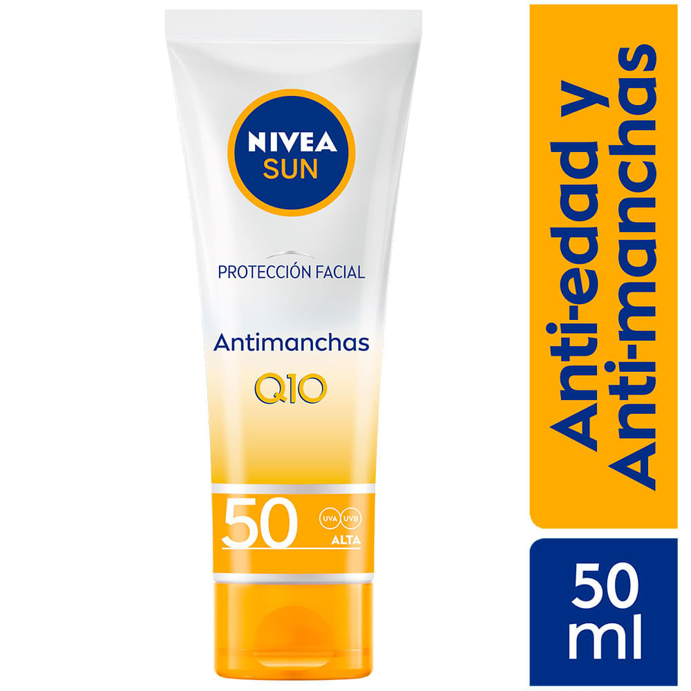 Protector Solar Facial Nivea Sun Q10 Anti Manchas FPS50 50ml - Metro.pe