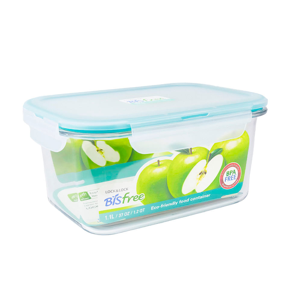 Envase Rectangular Lock & Lock Tabletop Tritan 1.1L - Metro.pe