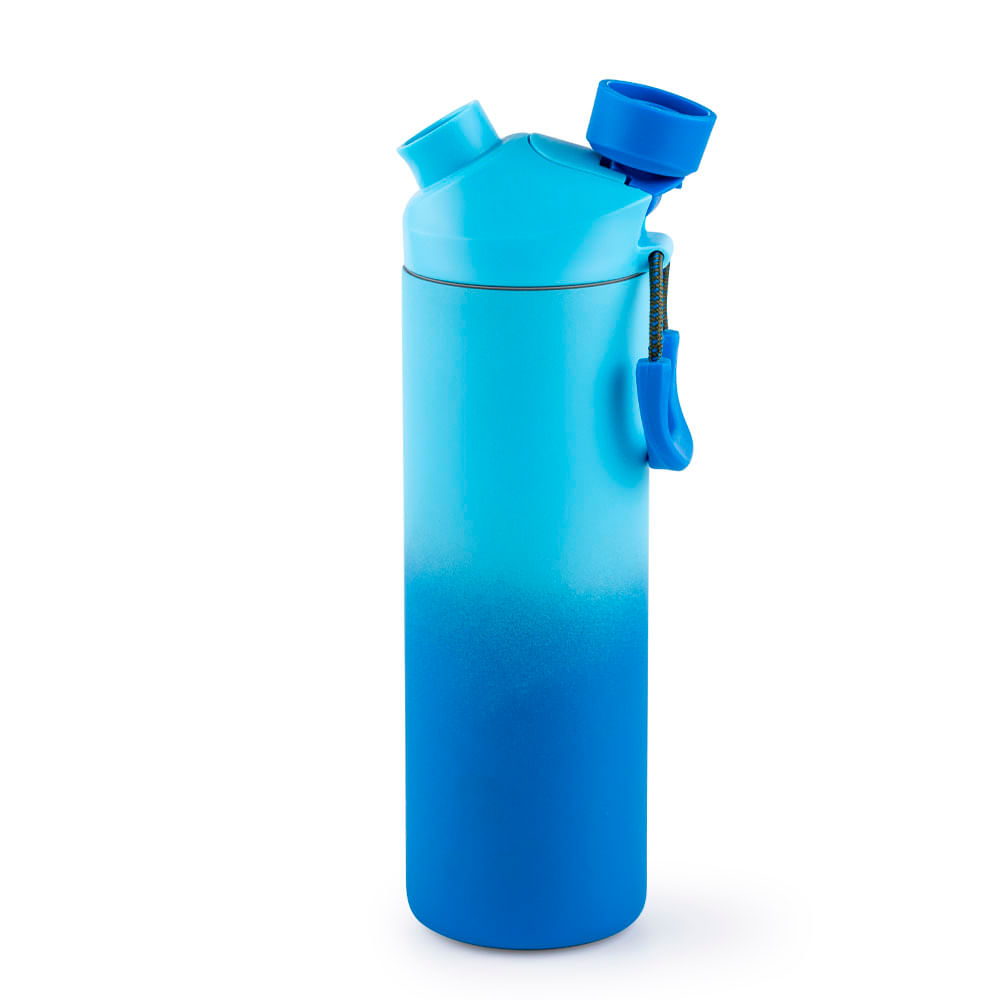 Botella Hydrum Imán Degrade Azul 700ml Acero - Metro.pe