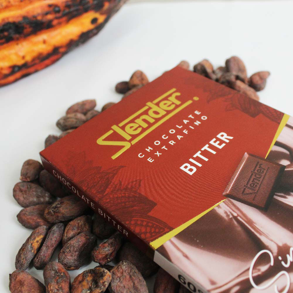 Chocolate Bitter Sin Azúcar Slender 80g - Metro.pe